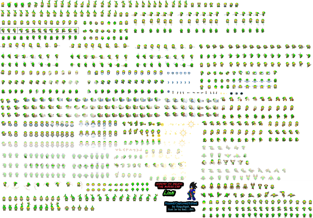 link_minish_cap_sprites.png Photo by Donezator_2009 | Photobucket